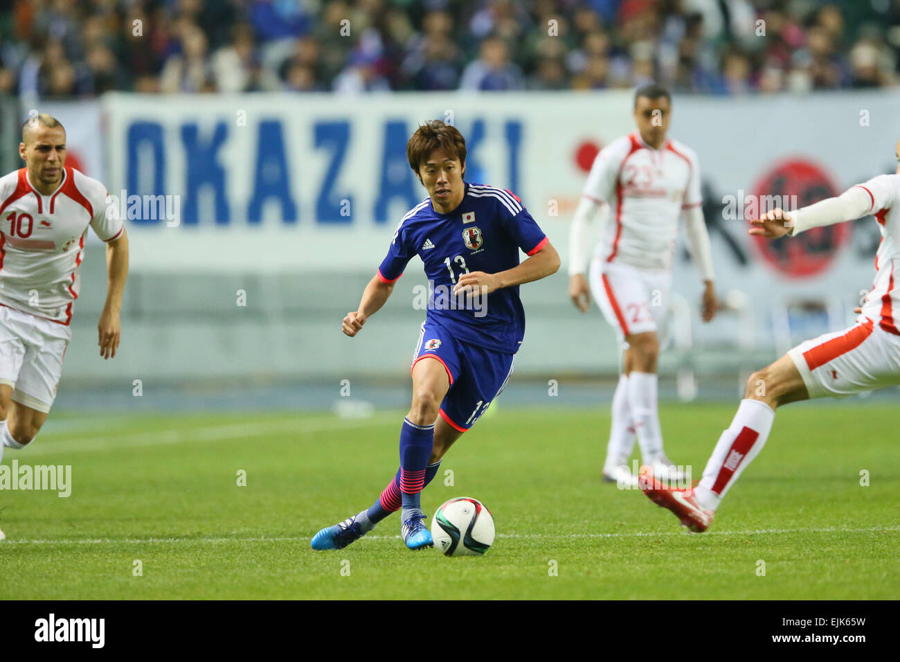 Oita Sports Park Stadium, Oita, Japan. 27th Mar, 2015. Hiroshi Kiyotake (JPN), MARCH 27, 2015 ...