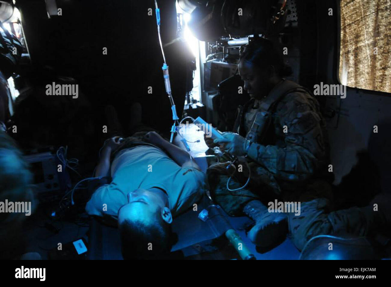 Sgt. 1st Class Erika Richardson, a flight medic assigned to C Company ...