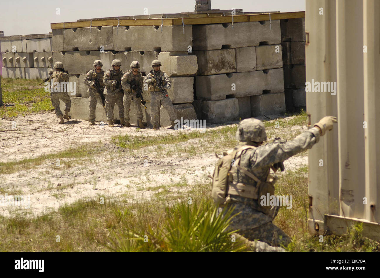 U.S. Army Soldiers practice close quarters battle during Atlantic ...