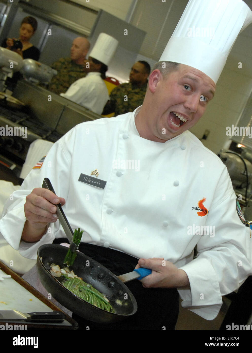 Fort Bliss competitor Sgt. Dan Knecht kept the mood pleasant as he ...