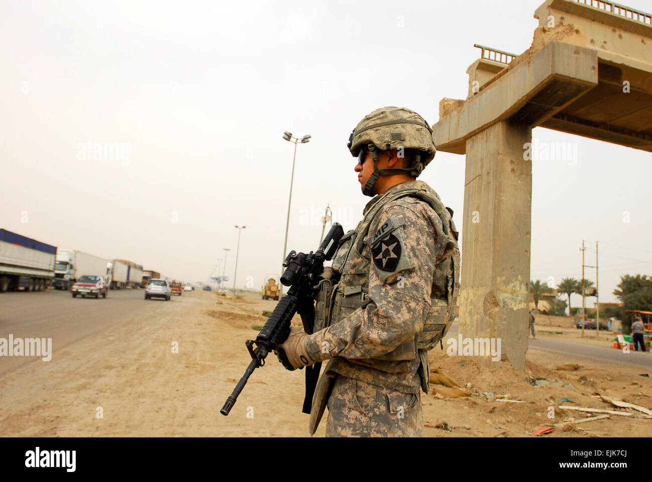 Pfc. Alejandro Munoz, a military policeman with Headquarters Company ...