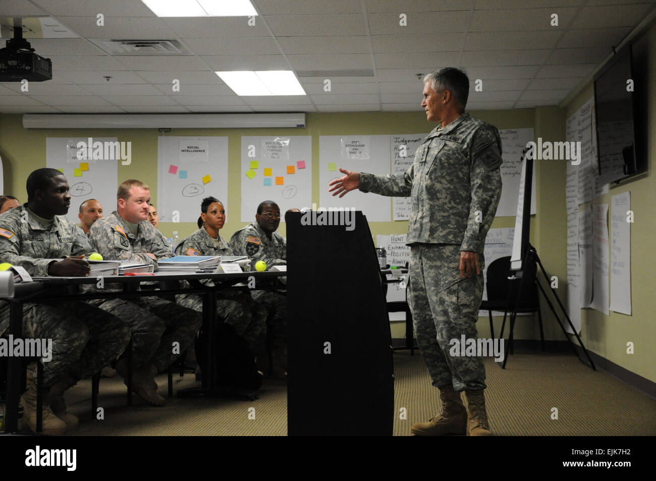 Gen. George W. Casey, speaks with Master Resilience Training School ...