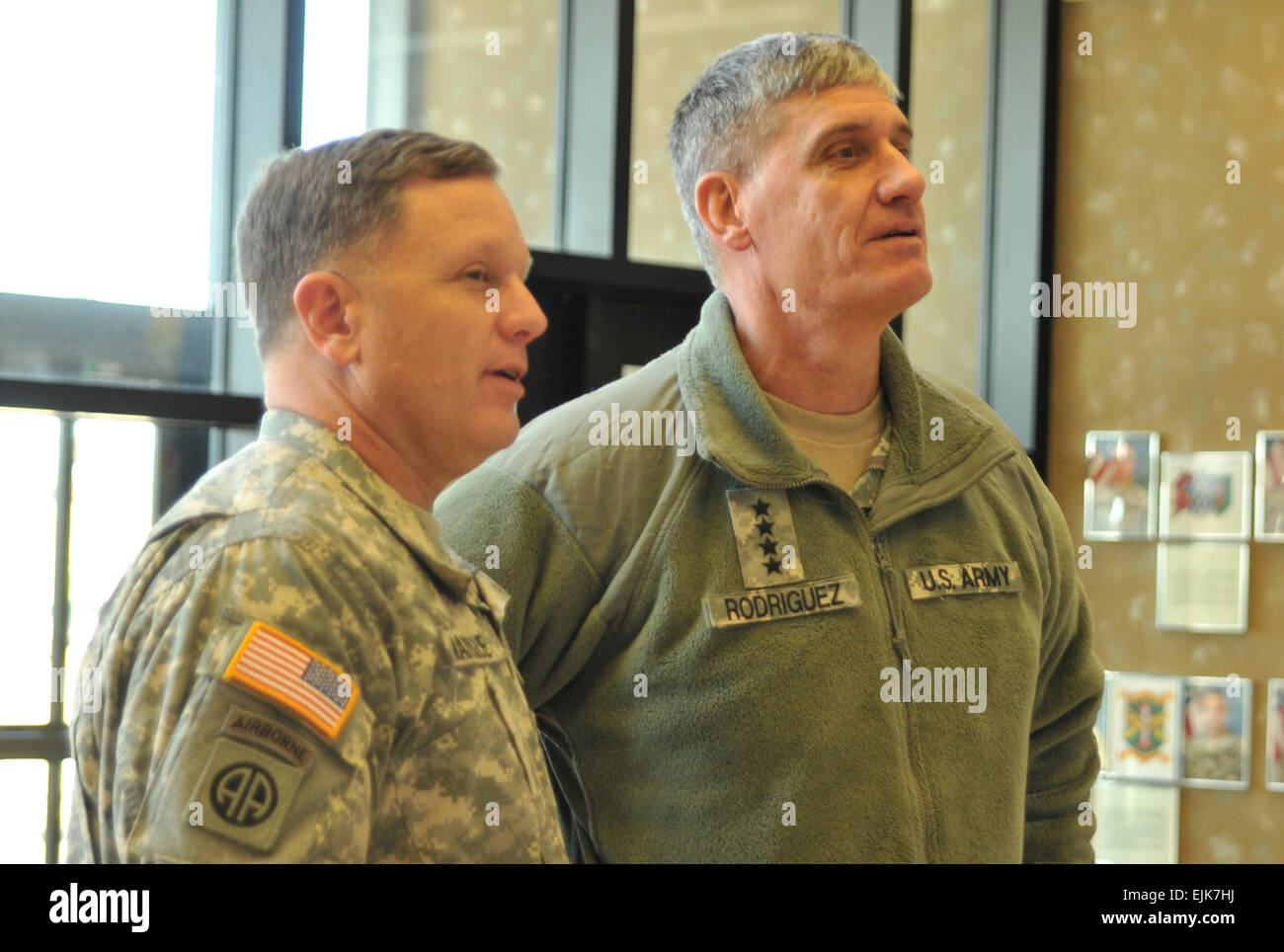 Maj. Gen. William Mayville, commanding general of the 1st Infantry ...