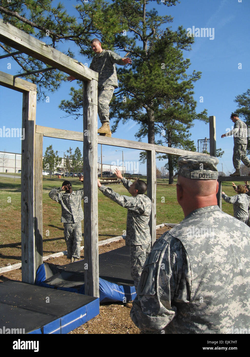 U.S. Army Sfc. Doyle, a cadre member from from Bravo Company, 3rd ...