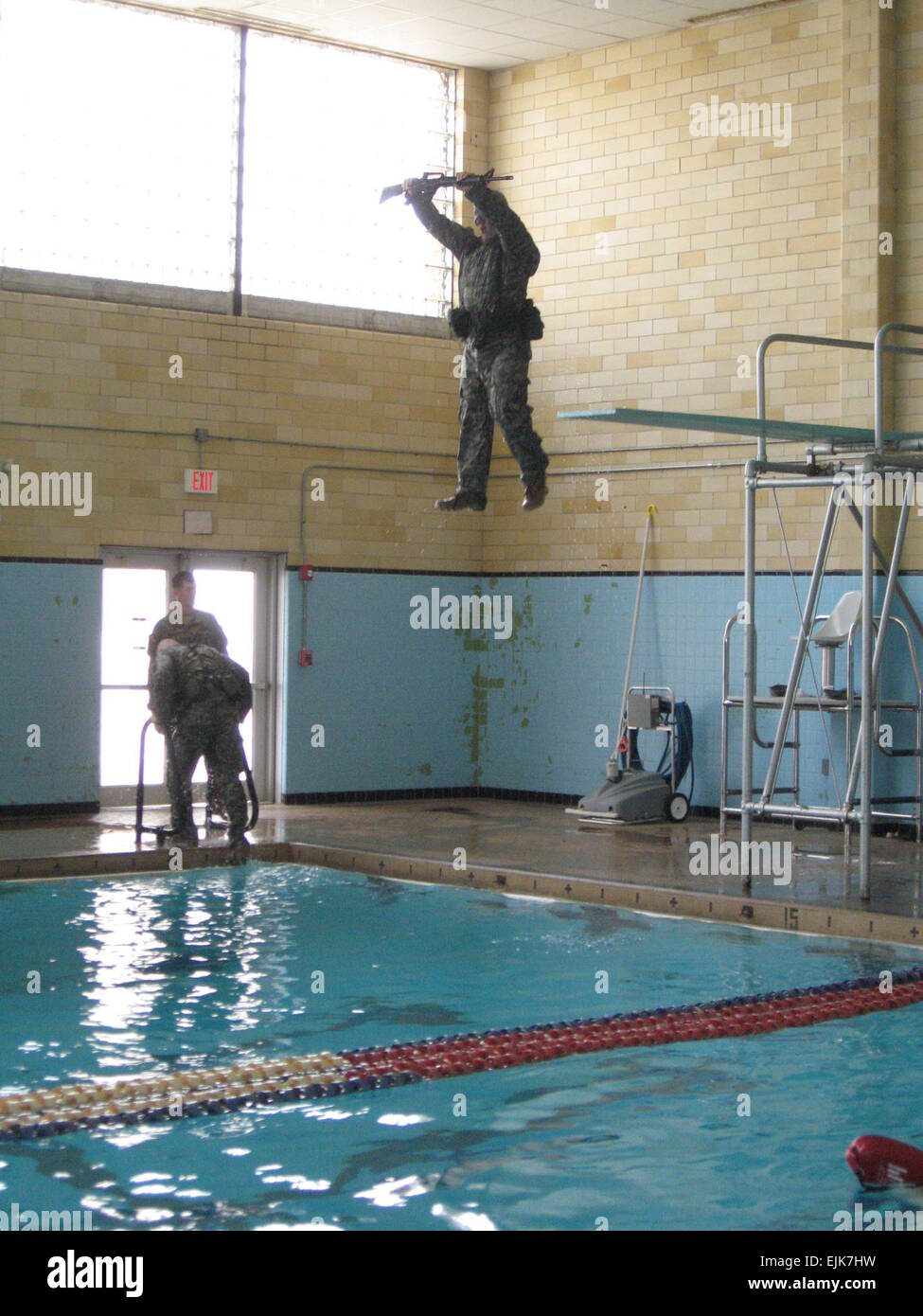 A U.S. Army officer candidate from Bravo Company, 3rd Battailon, 11th ...