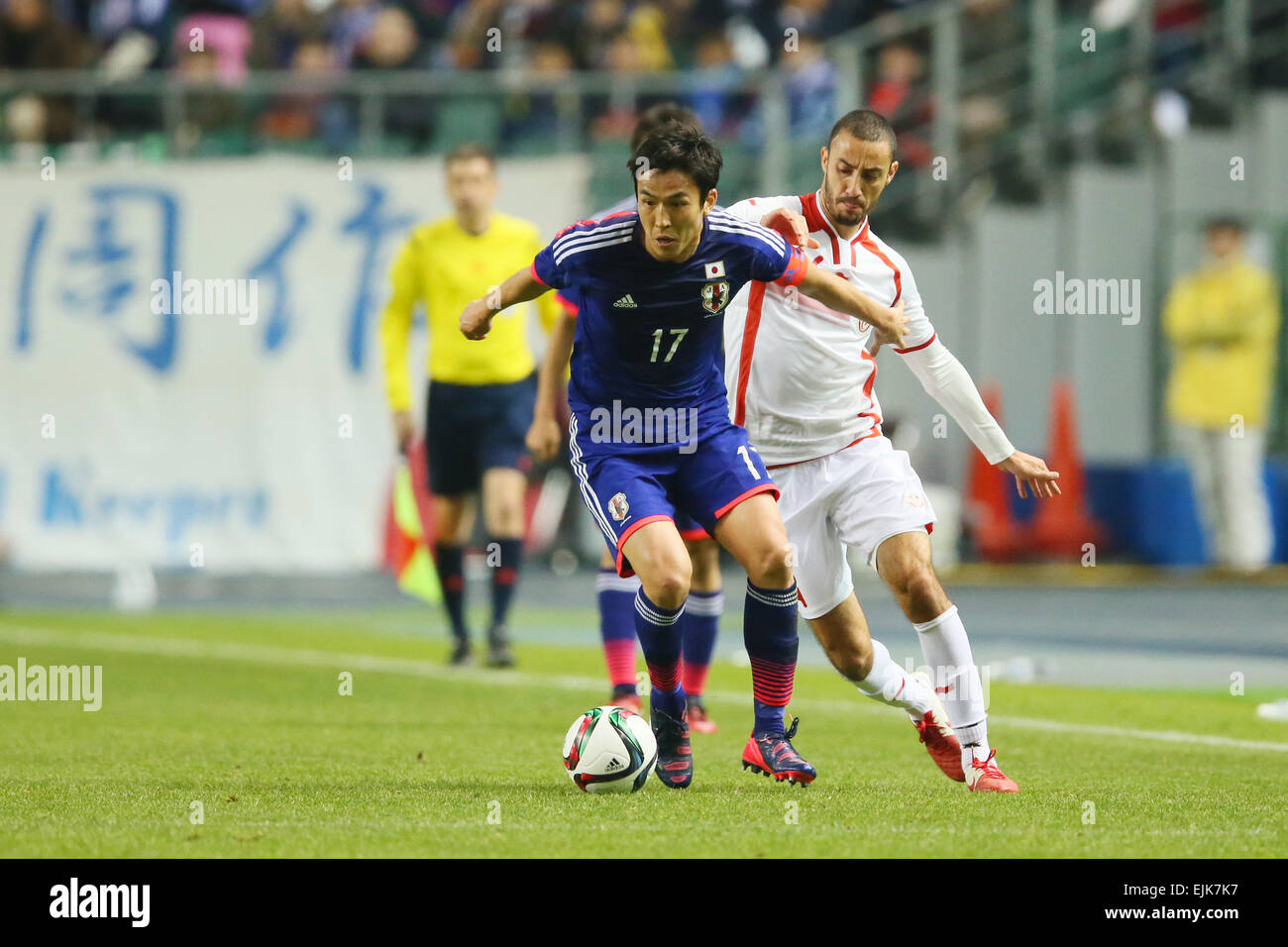 Oita Sports Park Stadium, Oita, Japan. 27th Mar, 2015. Makoto Hasebe (JPN), MARCH 27, 2015 ...