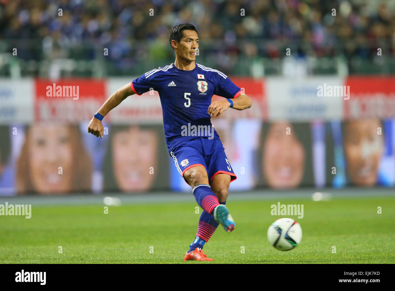 Oita Sports Park Stadium, Oita, Japan. 27th Mar, 2015. Tomoaki Makino (JPN), MARCH 27, 2015 ...