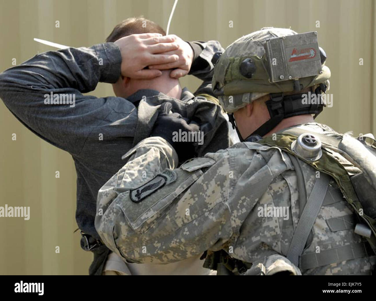 A U.S. Army Soldier of the 173rd Airborne Brigade Combat Team provides security at the U.S. Army ...