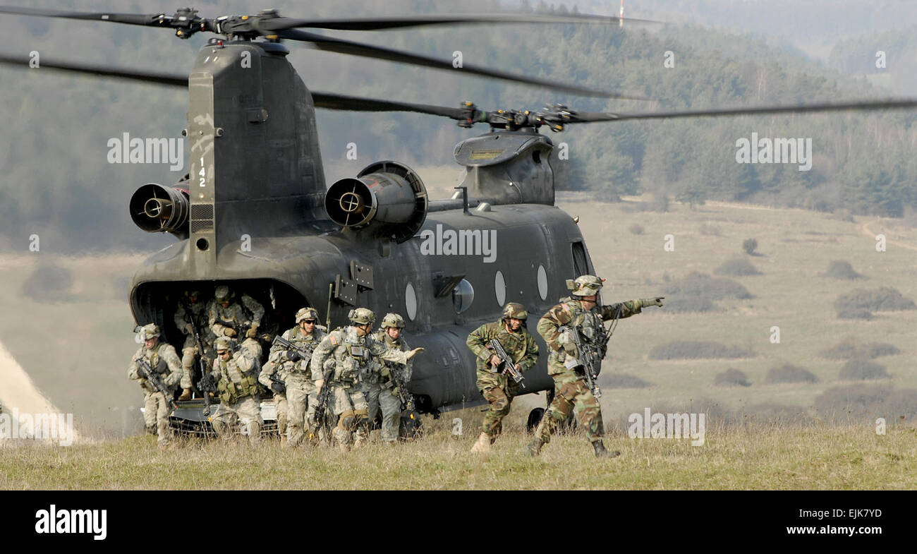 U.S. Army Soldiers from 173rd Airborne Brigade Combat Team dismount a ...