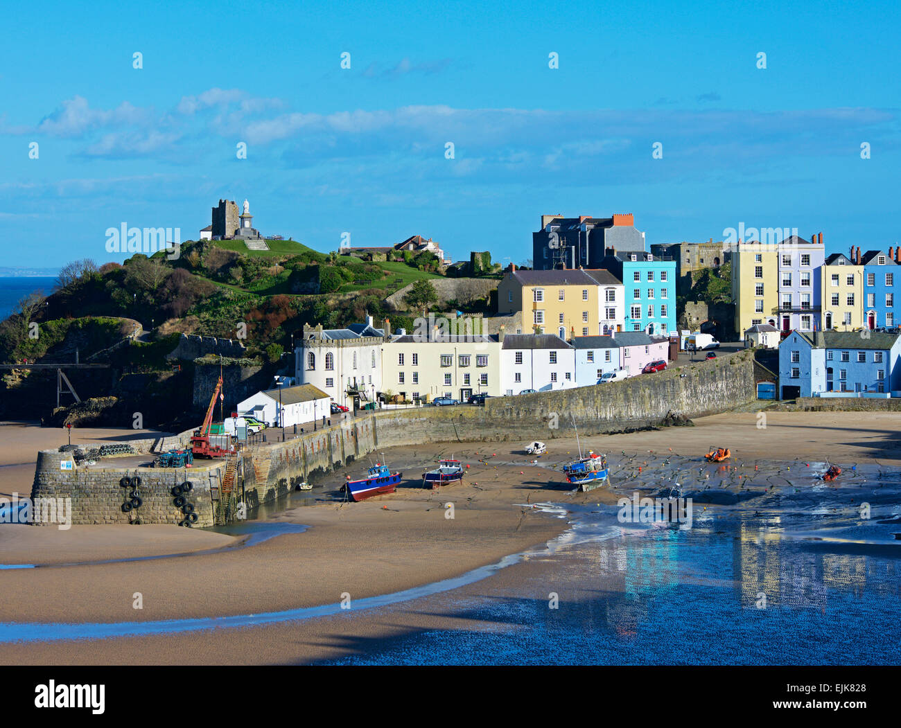 The harbour, Tenby, Pembrokeshire, Wales UK Stock Photo - Alamy