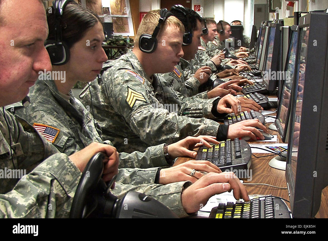 A squad of soldiers learn communication and decision-making skills ...