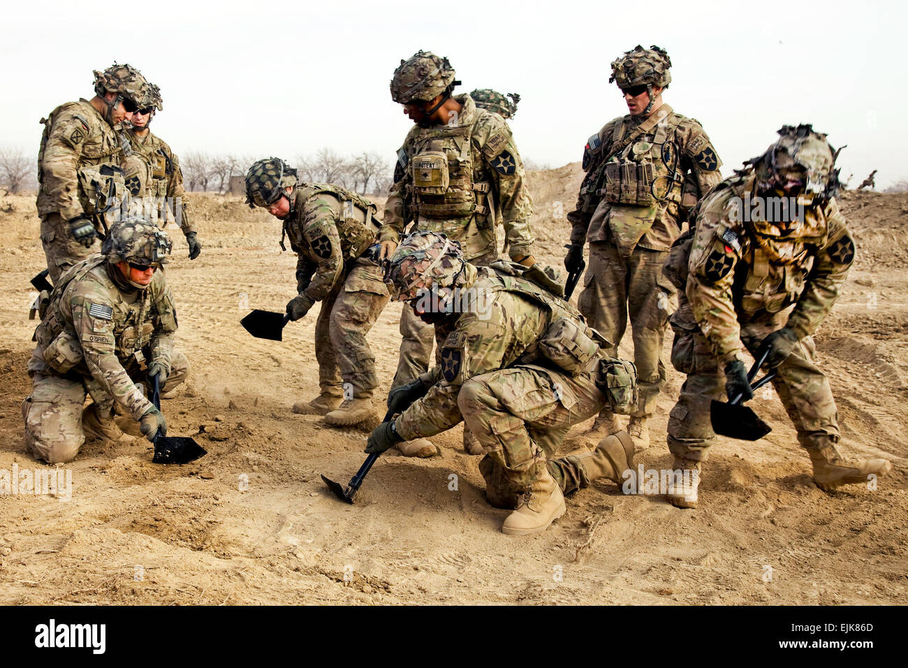 Soldiers of Bronco Troop, 1st Squadron, 14th Cavalry Regiment, 3rd ...