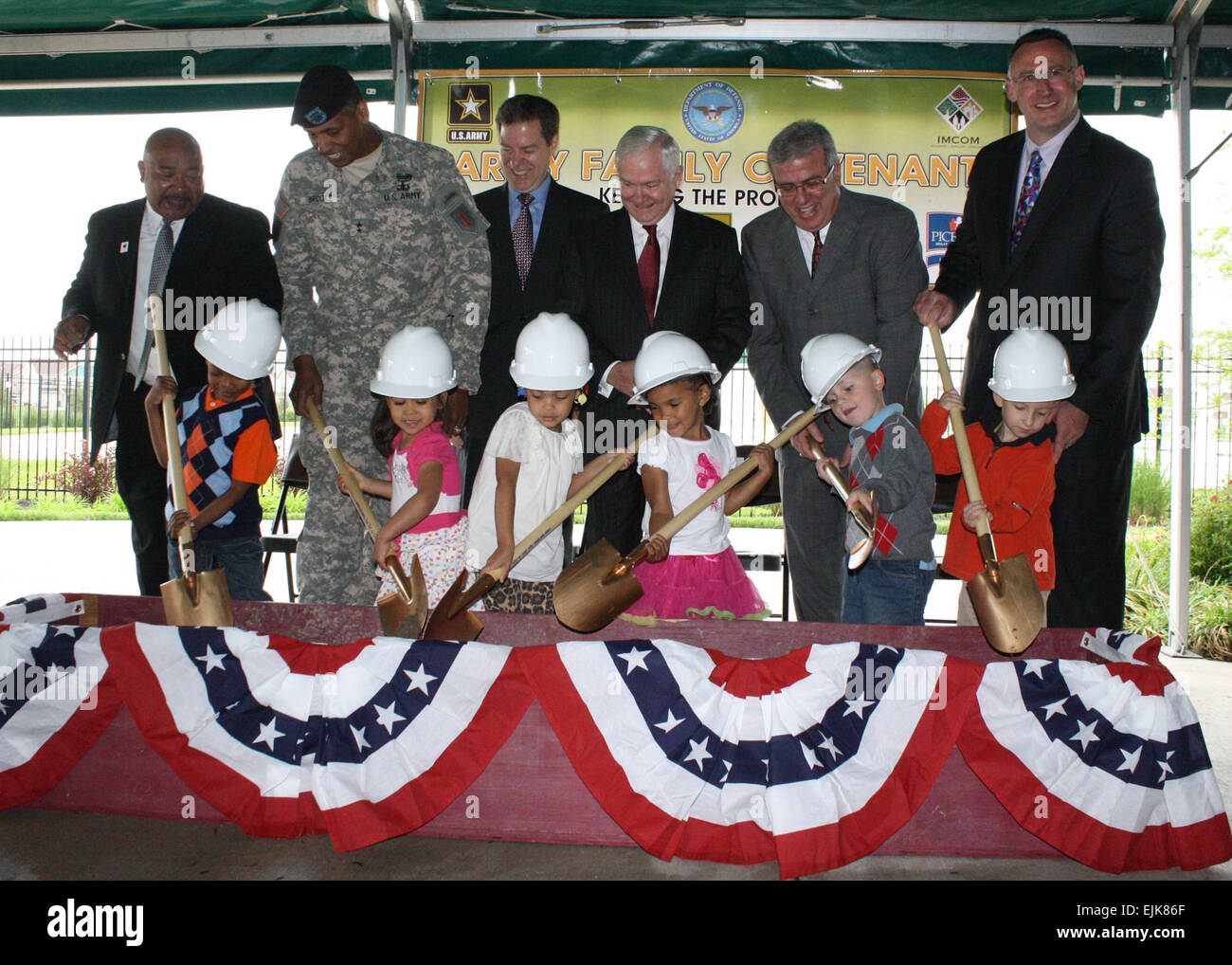 Back row from left, Geary County USD 475 Superintendent Ron Walker; Maj ...