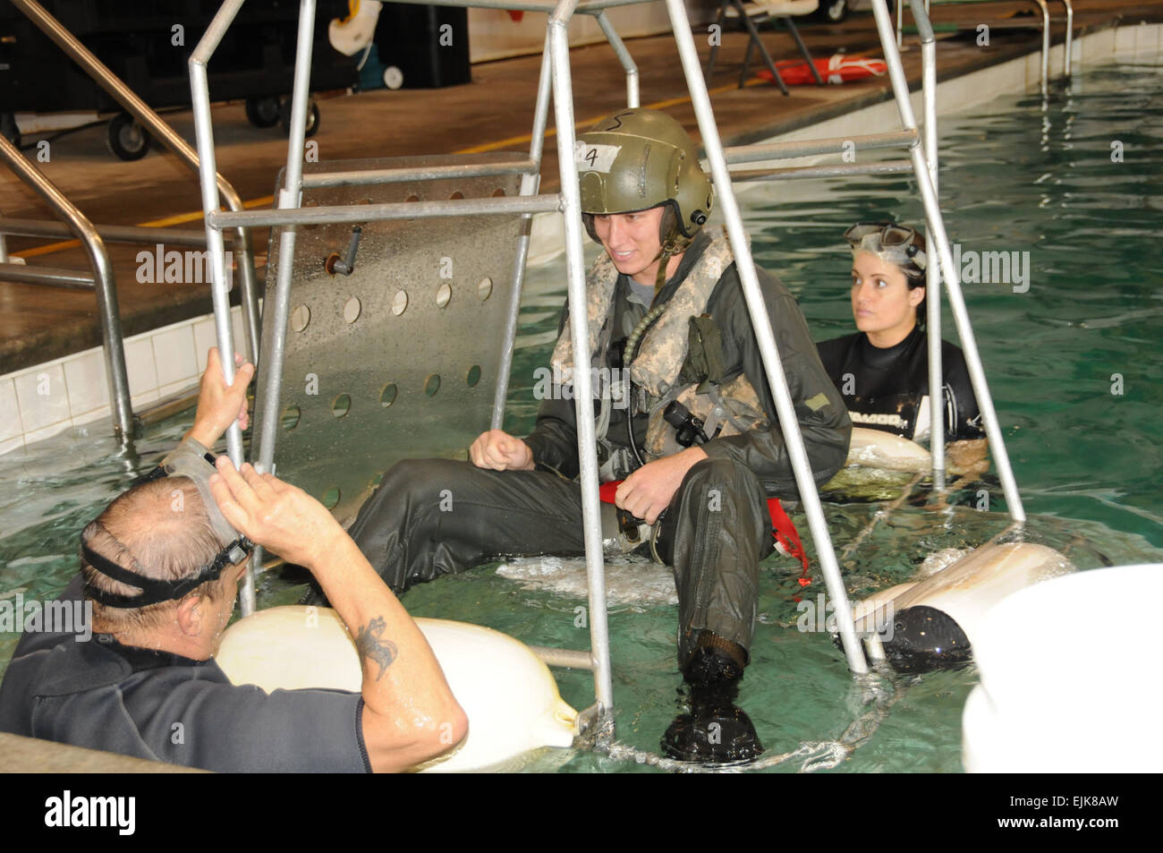 Helicopter Overwater Survival Training water-survival instructor Bob ...