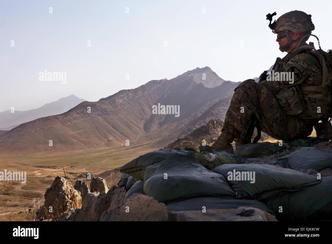 U.S. Army Pfc. Jordan Adams with Battery B, 3rd Battalion, 82nd Field ...