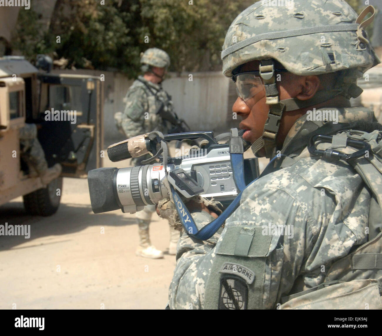 U.S. Army Sgt. Jeffrey Alexander, from 982nd Combat Camera Company ...