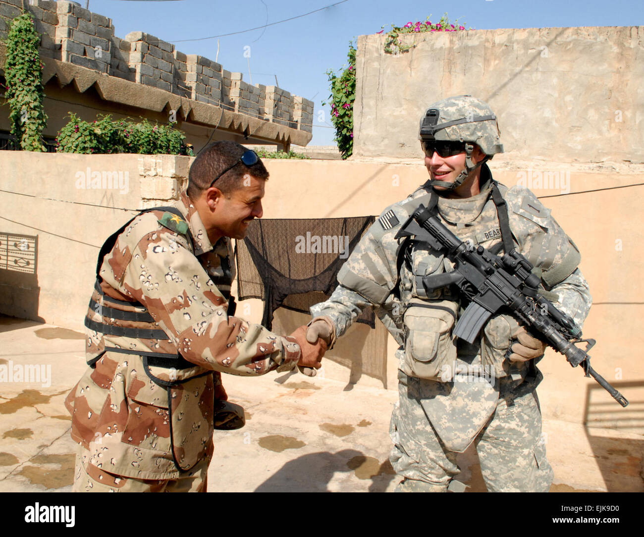 U.S. Army Capt. Steven Beard, from Military Transition Team 0421 ...