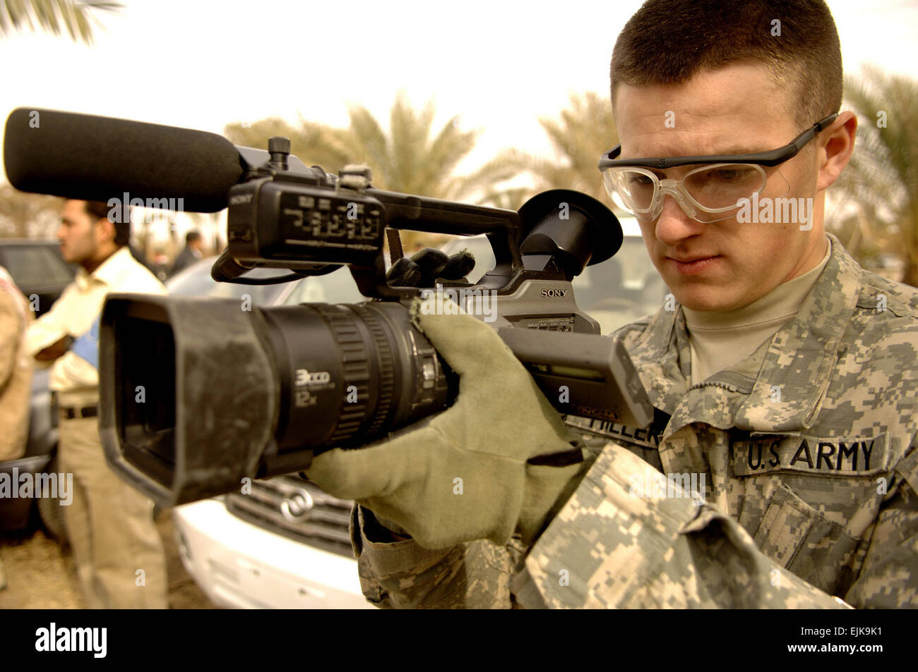 U.S. Army Spc. Derek Miller, an infantryman from 2nd Stryker Brigade ...