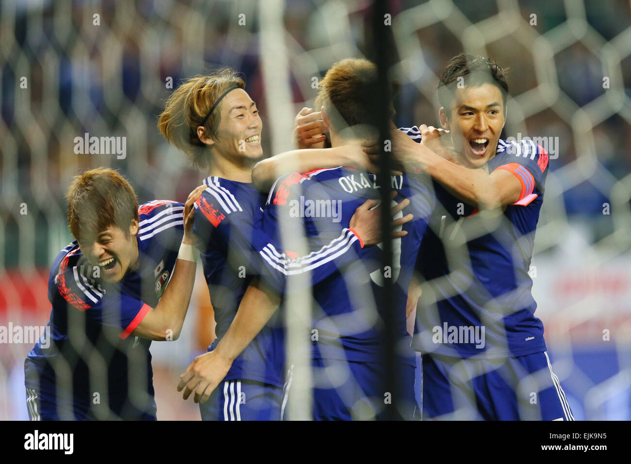 Oita Sports Park Stadium, Oita, Japan. 27th Mar, 2015. Japan team group (JPN), MARCH 27, 2015 ...