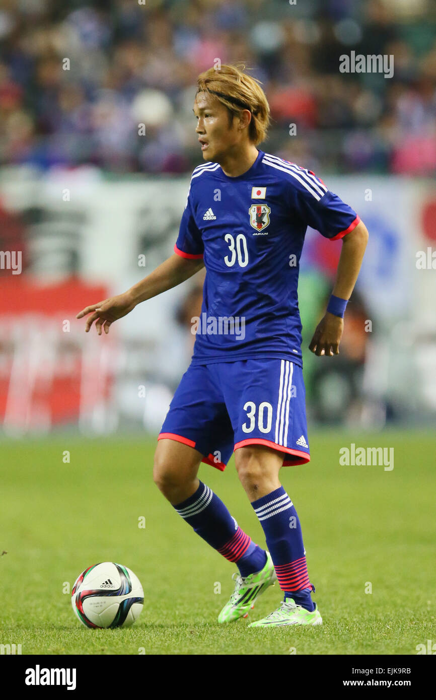Oita Sports Park Stadium, Oita, Japan. 27th Mar, 2015. Takashi Usami ...