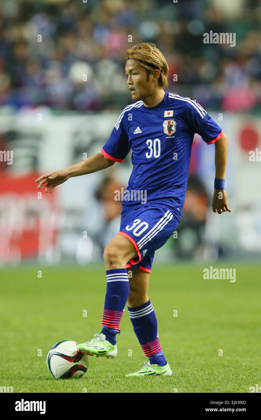 Oita Sports Park Stadium, Oita, Japan. 27th Mar, 2015. Takashi Usami (JPN), MARCH 27, 2015 ...