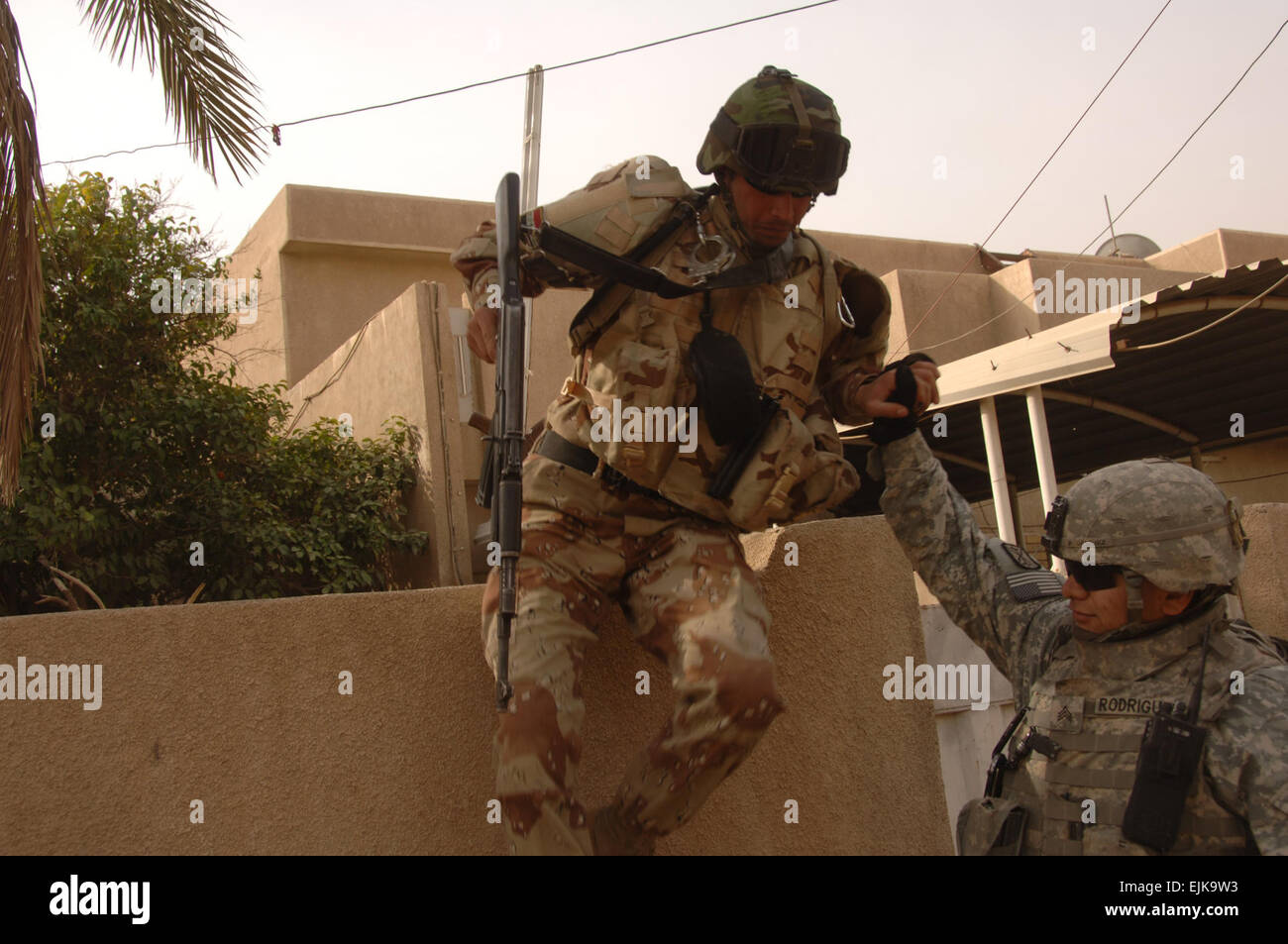 U.S. Army Sgt. Miguel Rodriguez, from Alpha Battery, 2nd Battalion ...