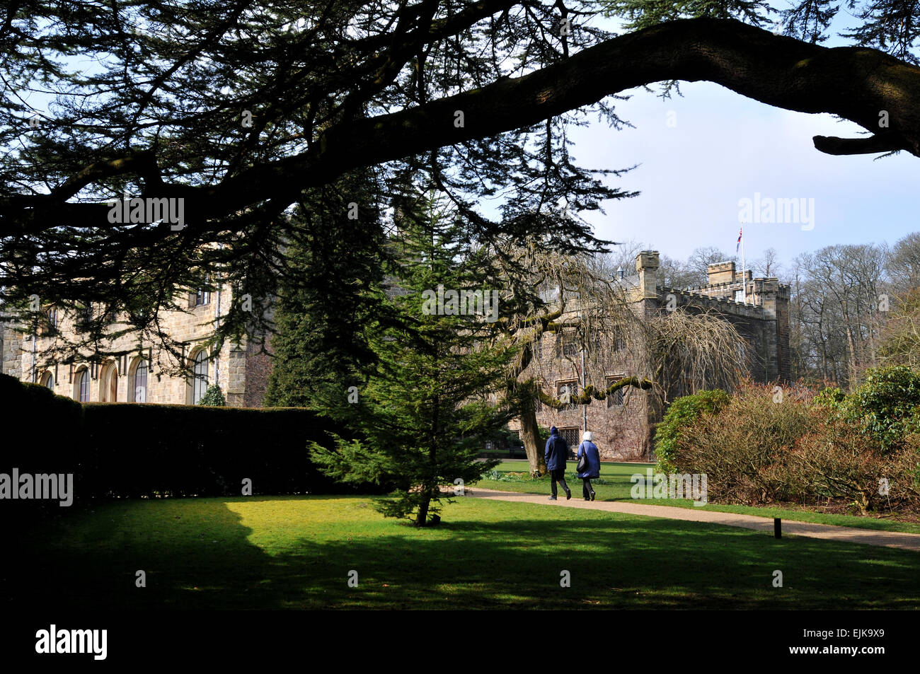 Towneley Hall and Museum, Towneley Park, Burnley, Lancashire. UK Stock ...
