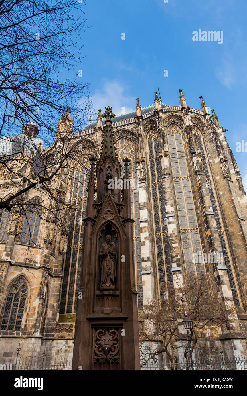 View at Aachen cathedral in Germany Stock Photo - Alamy