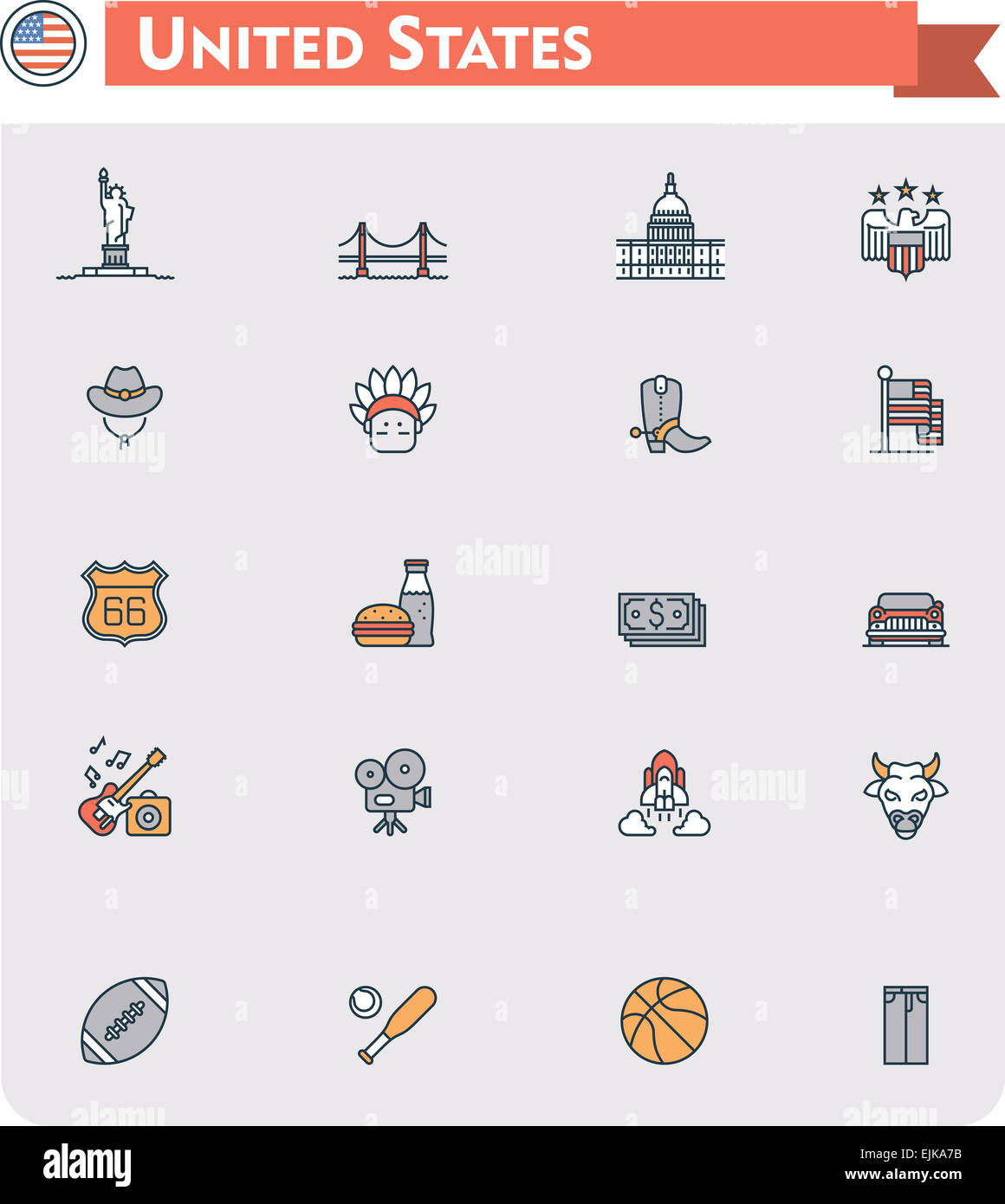 Us states vector hi-res stock photography and images - Alamy