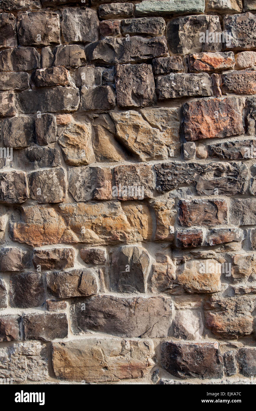 Detail of the stone wall Stock Photo - Alamy