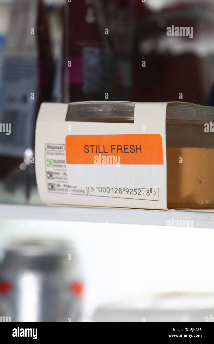 still fresh sign on food in fridge Stock Photo - Alamy