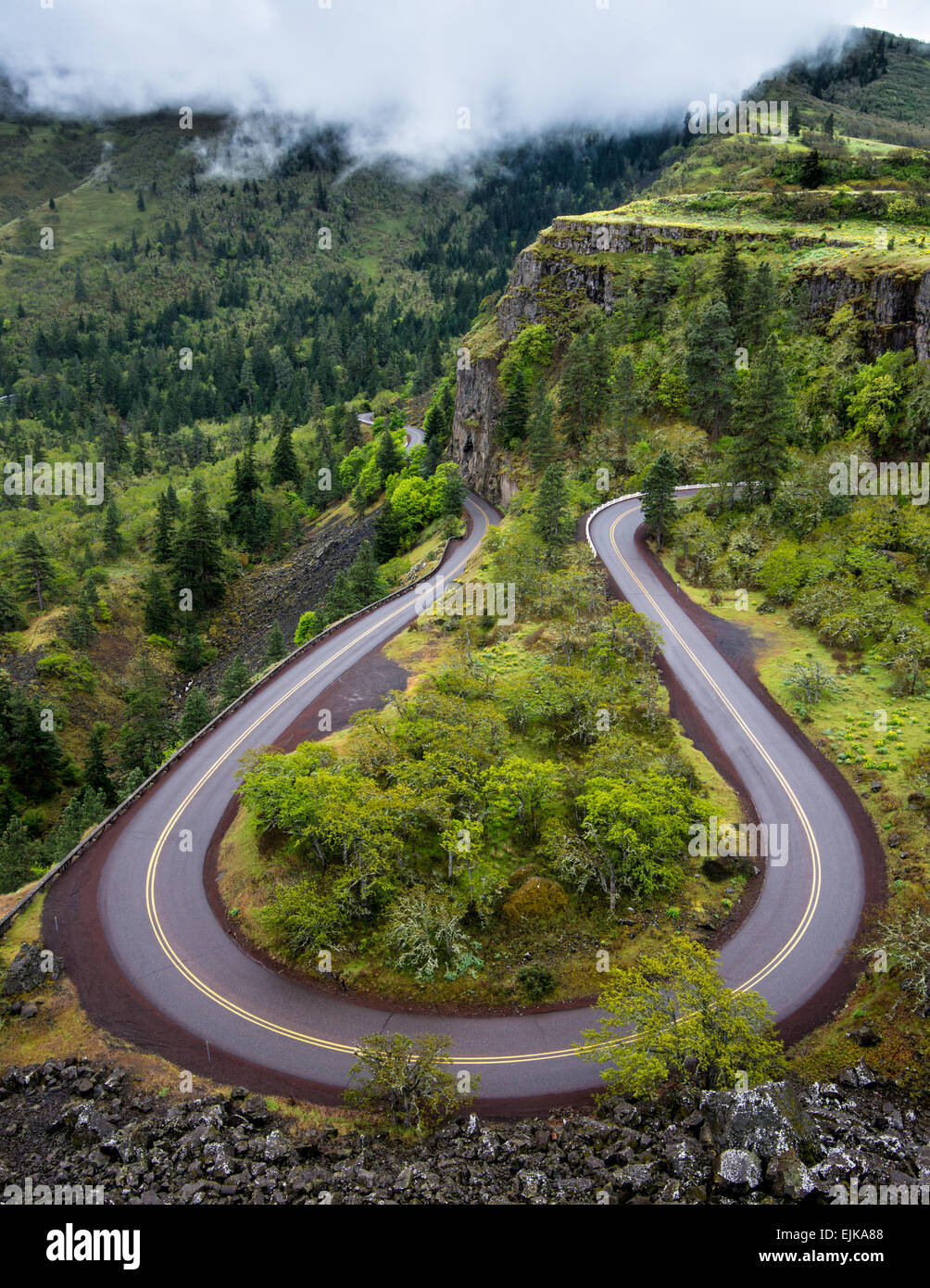 Rowena Crest Loops - Oregon Stock Photo - Alamy