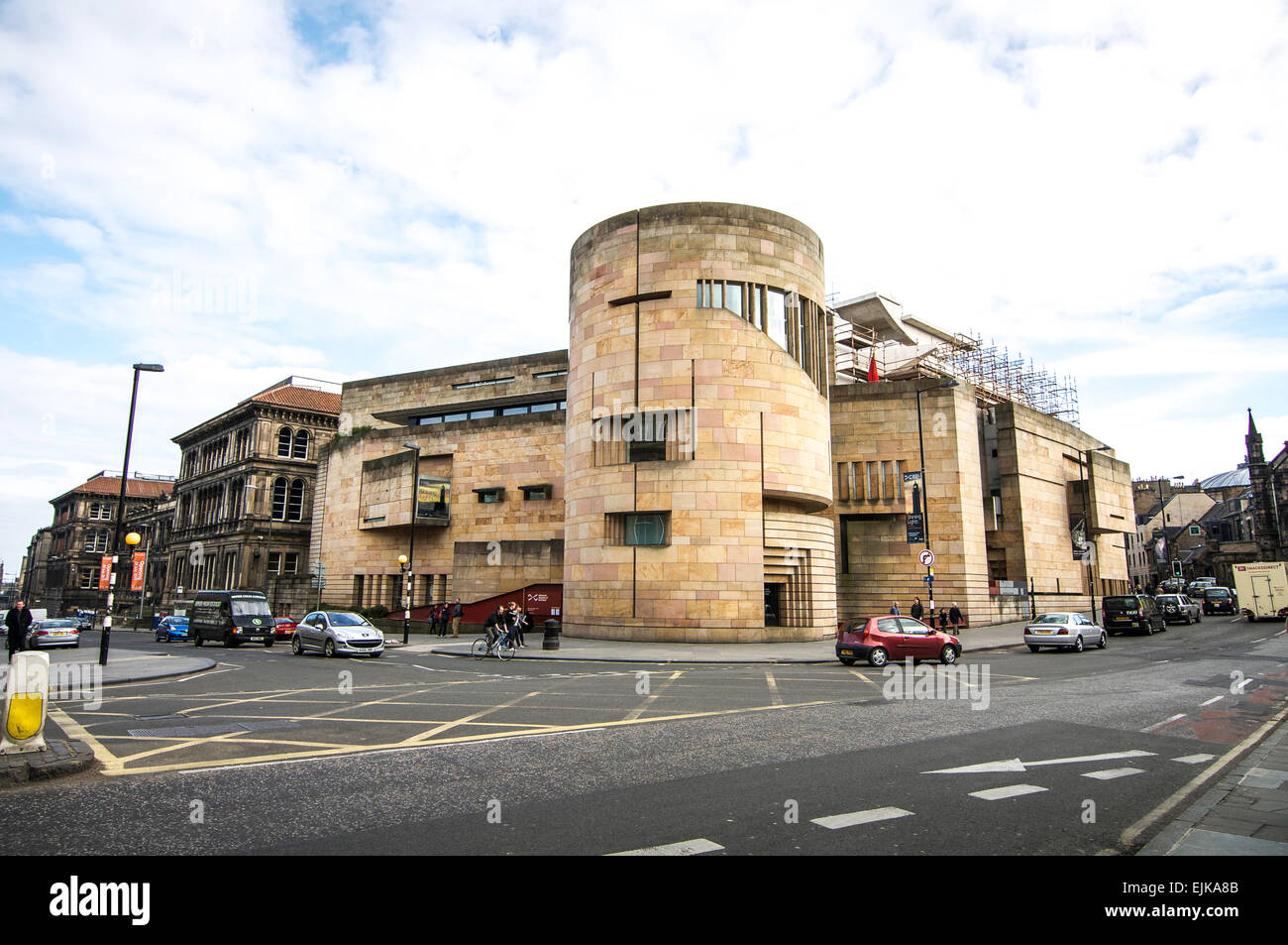 Exterior view of the National Museum of Scotland in Edinburgh Stock ...