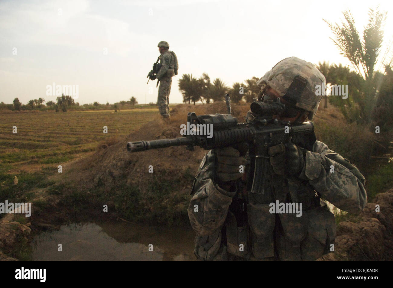 U.S. Army Sgt. Brandon Maybush, 320th Battalion, 3rd Brigade Combat ...