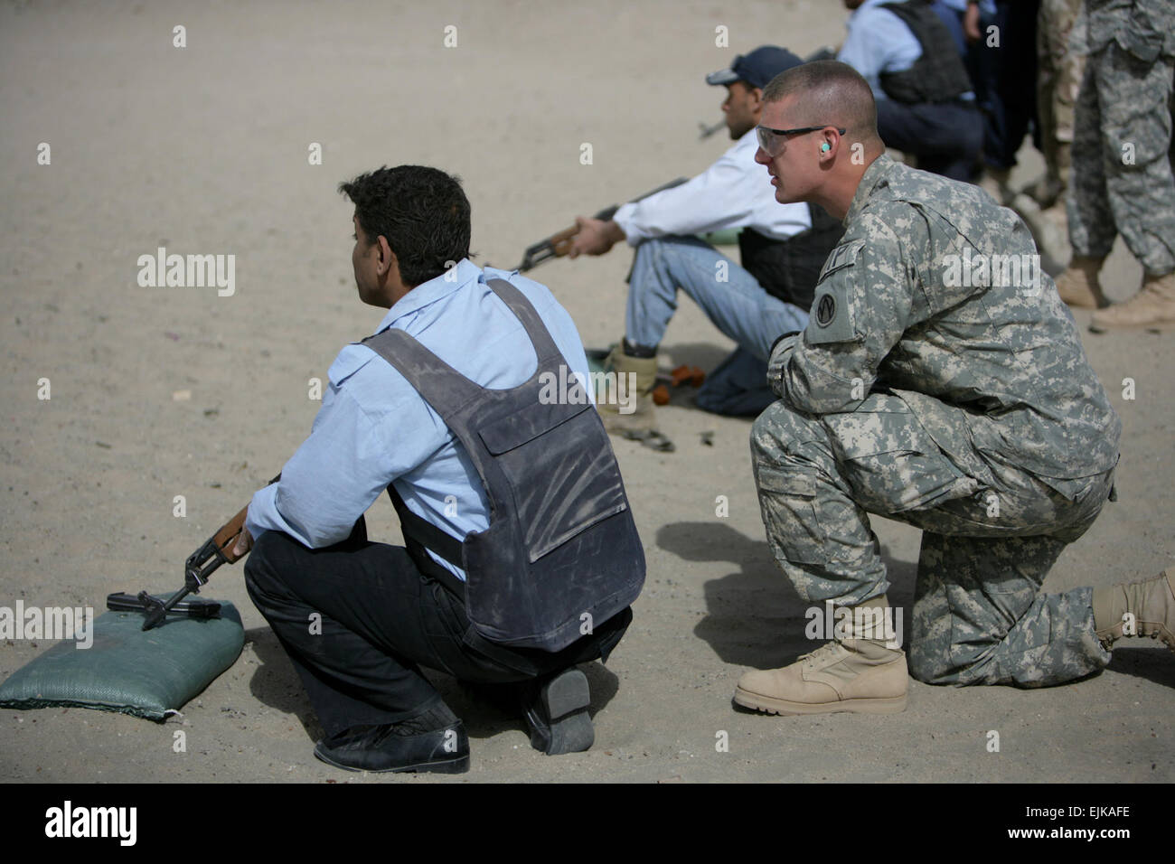 U.S. Army Spc. Brendan Stanford, from the 603rd Military Police Company ...