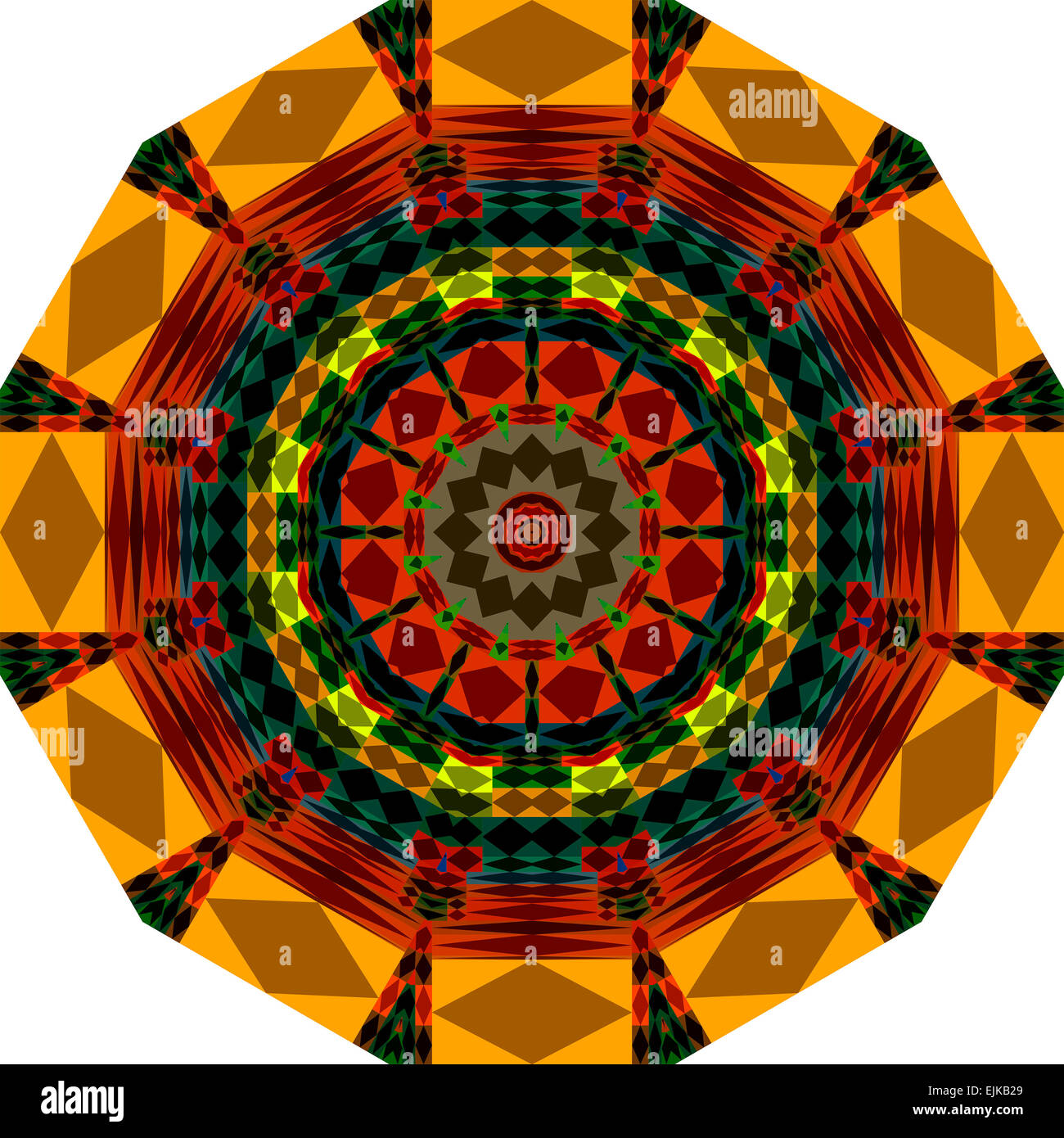Mandala symbol set on a white background Stock Photo - Alamy
