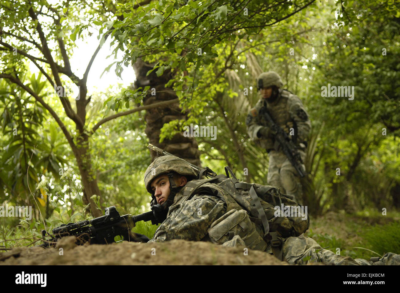 U.S. Army Spc. Stephan Hawk, with 3rd Stryker Brigade Combat Team ...