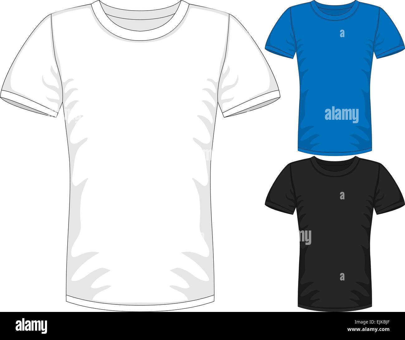 Vector Mens short sleeve t-shirt design templates Stock Photo - Alamy