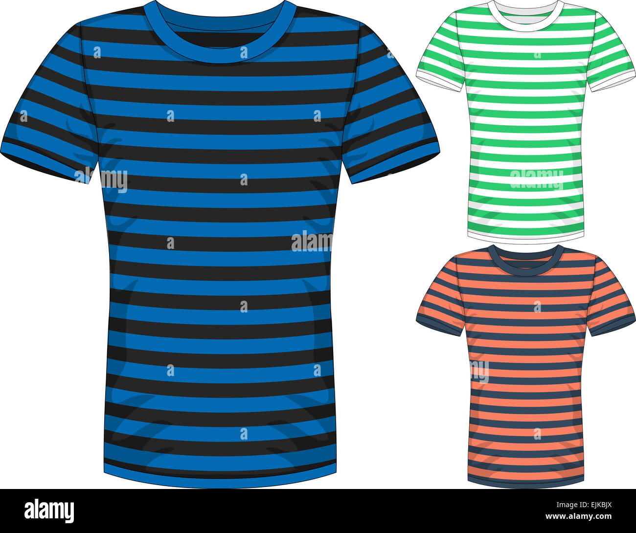 Vector Mens short sleeve t-shirt design templates Stock Photo - Alamy