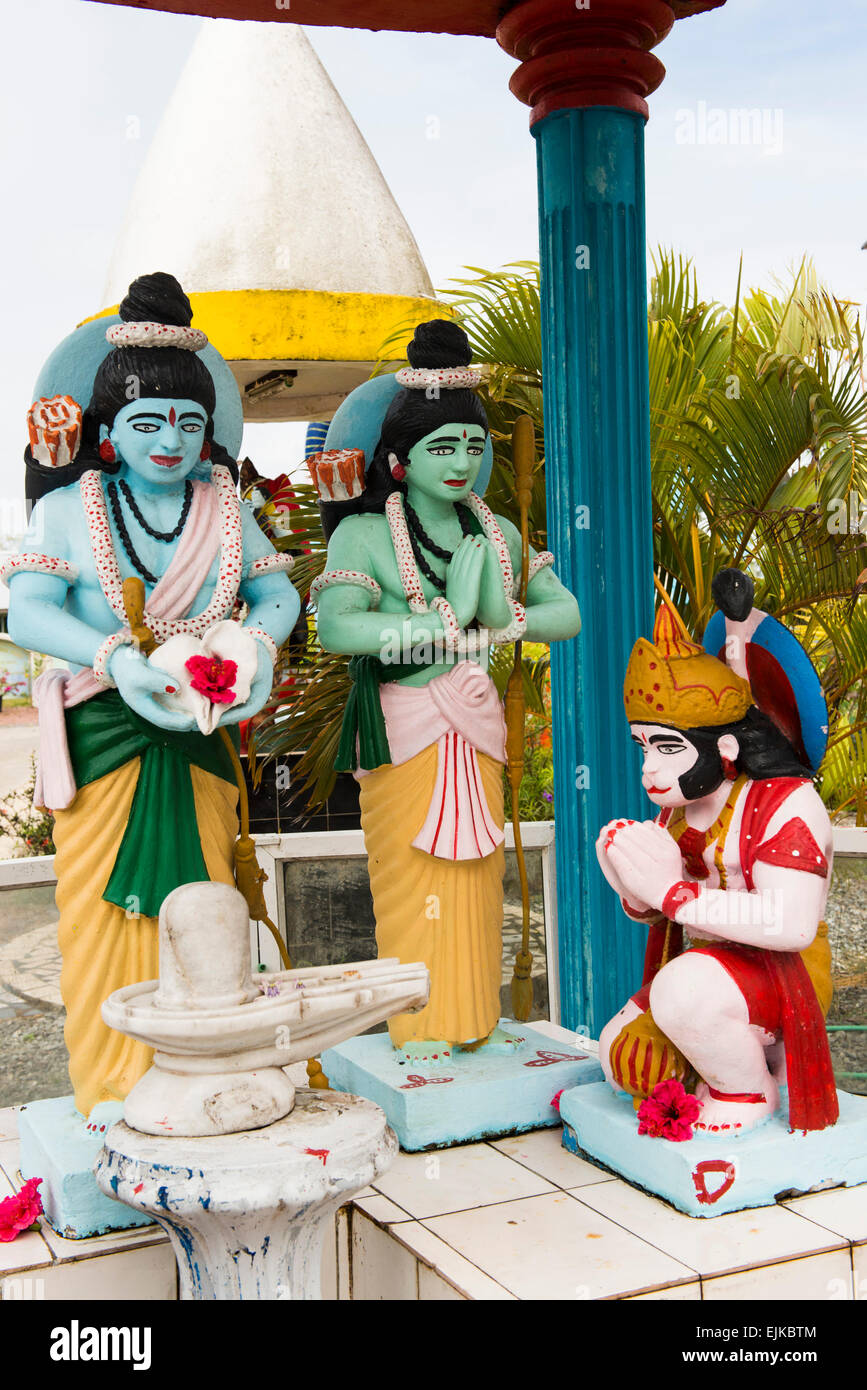 Hindustani temple at Weg naar Zee, Paramaribo, Suriname Stock Photo - Alamy