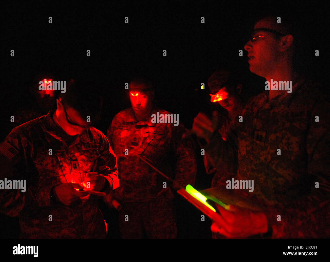 U.S. Army Capt. Jeff Fuller gives an early morning briefing at Forward ...