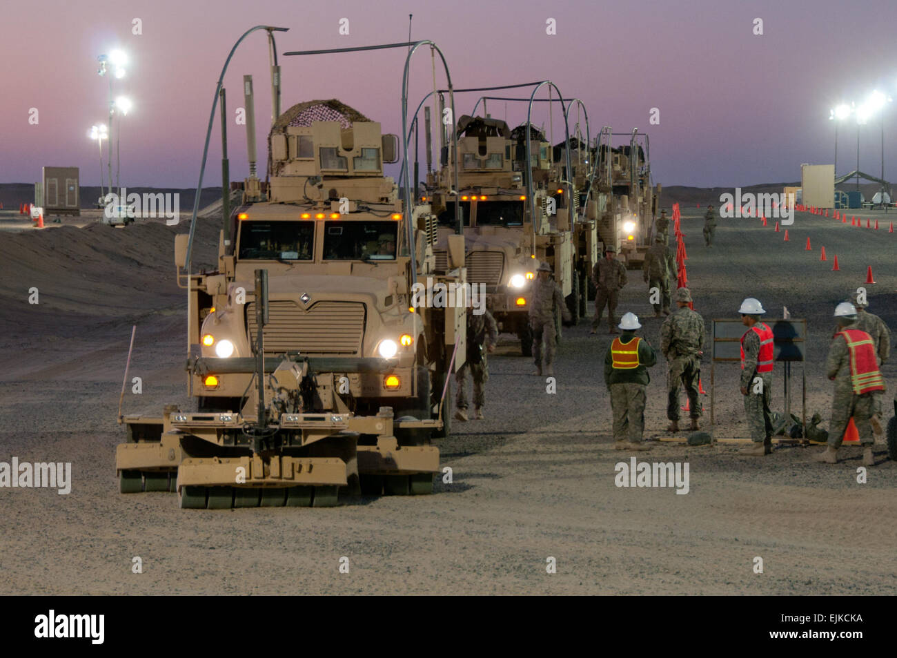 As soldiers and equipment come through Khabari Crossing, tactical ...
