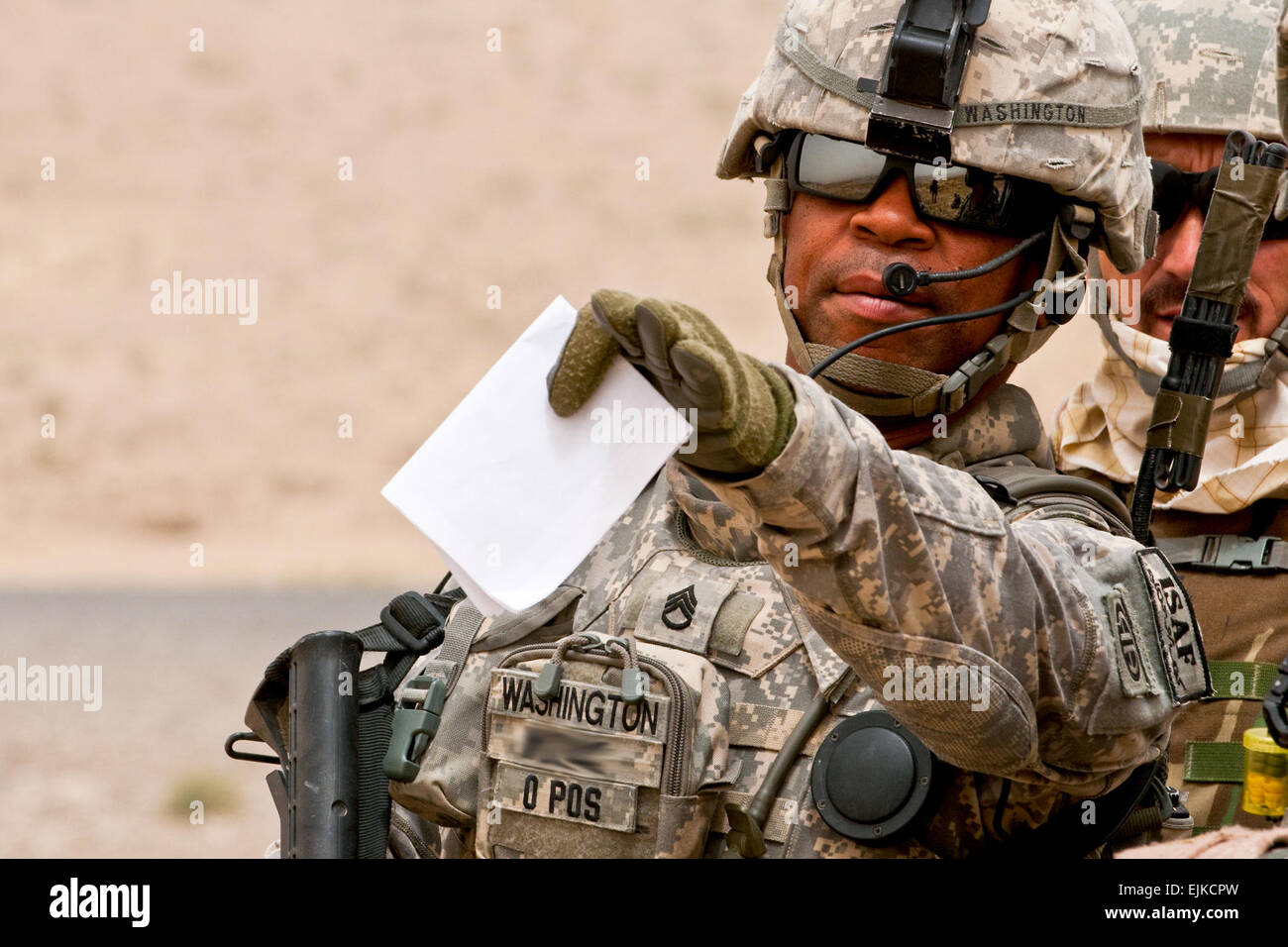 U.S. Army Staff Sgt. Clarence Washington, a Zabul Provincial ...