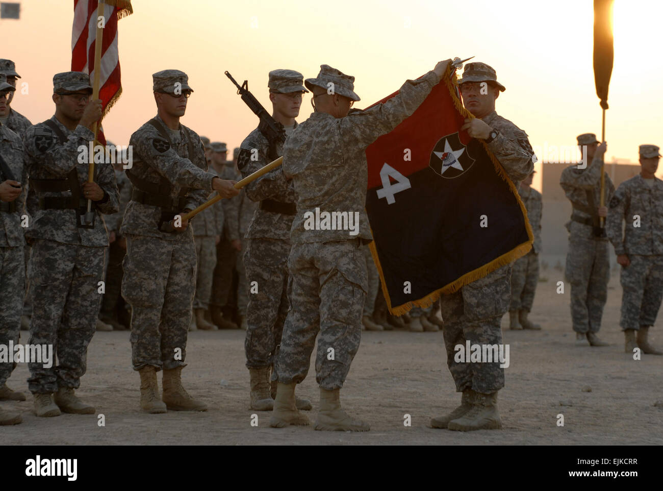 Col. John Norris left, commander of 4th Stryker Brigade Combat Team ...