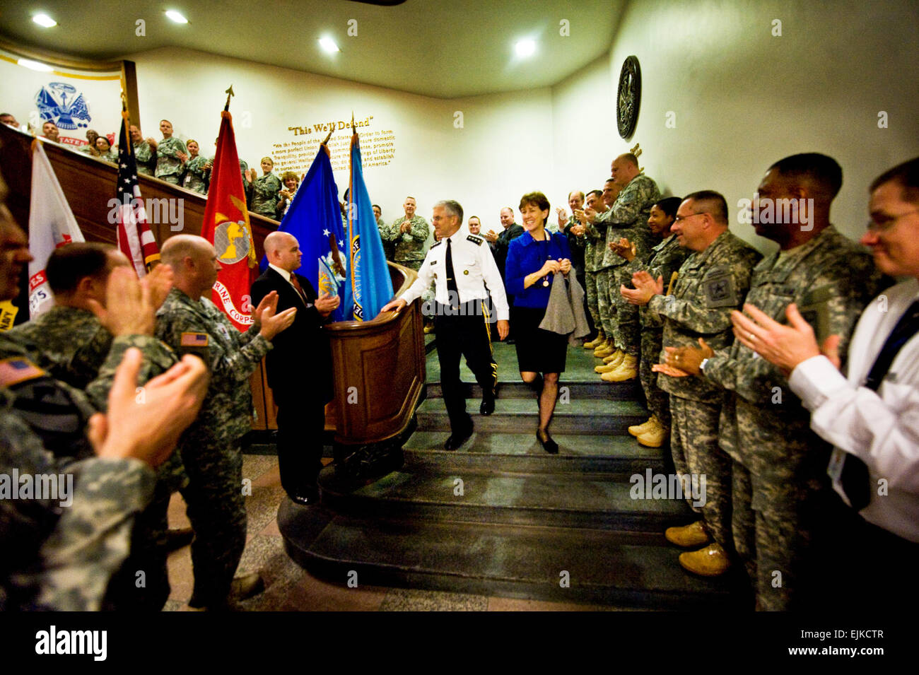 The 36th Chief of Staff of the Army, Gen. George Casey Jr., and his ...