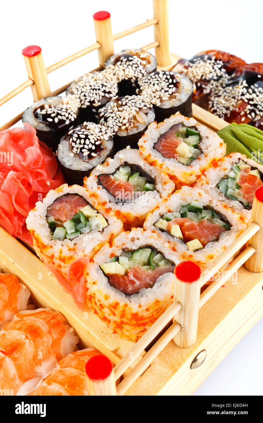 Set of Sushi roll Stock Photo - Alamy