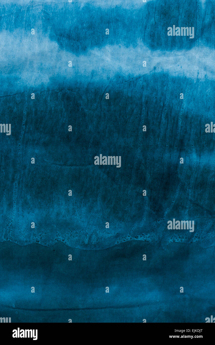 Closeup detail of blue crumpled paper texture with white frame Stock ...