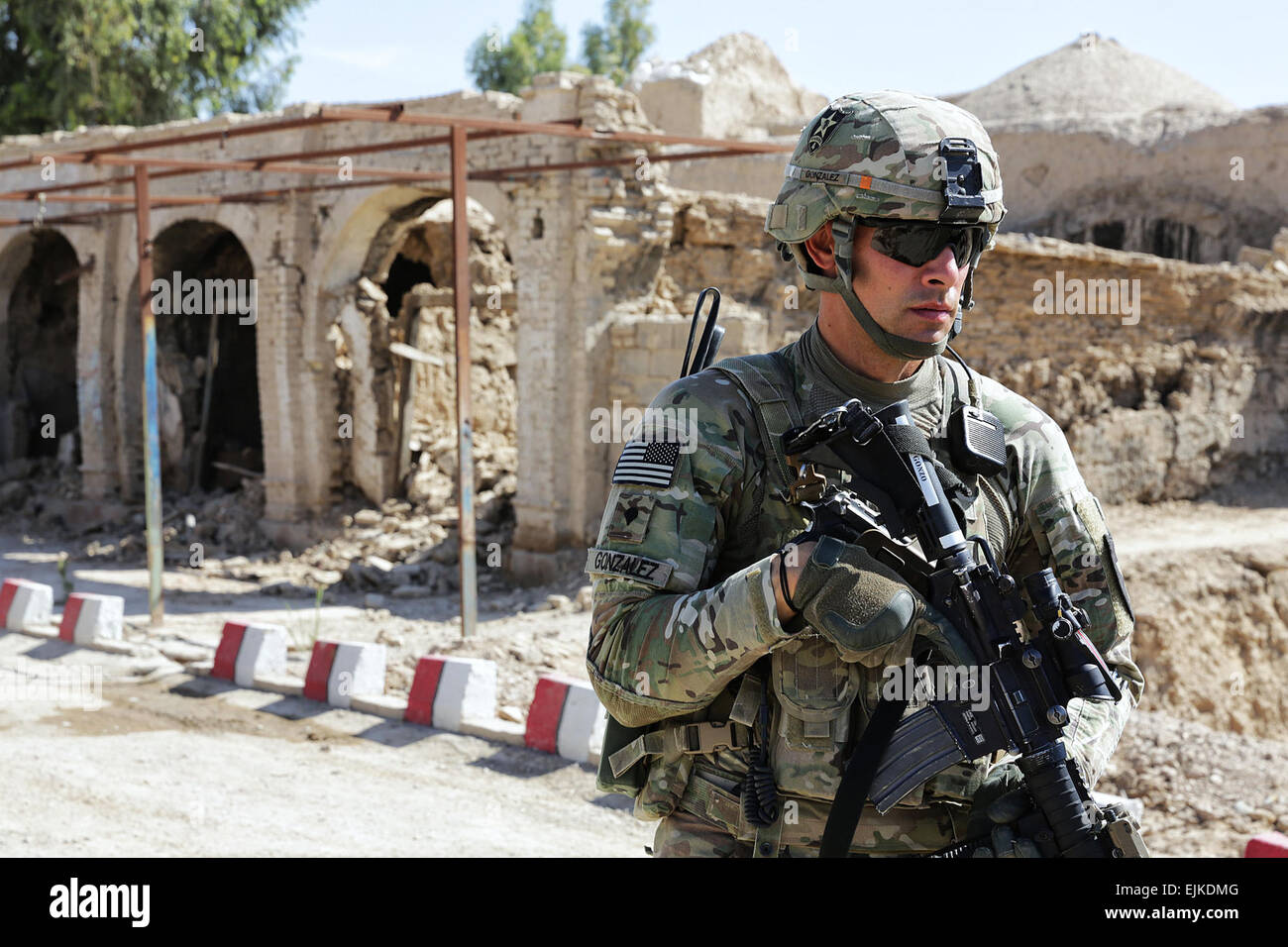 U.S. Army Spc. Joseph Gonzalez, security force team member for ...
