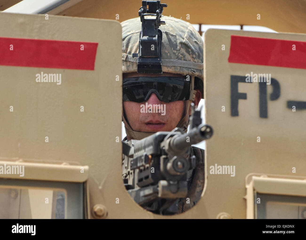U.S. Army Spc. Nathan Marsh, assigned to Alpha Company, 1st Battalion ...
