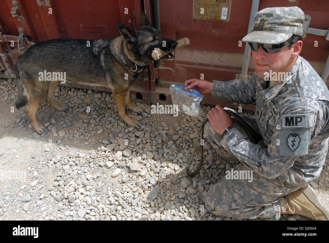 Sgt. Henry Rabs, a Mendon, Mass., native and a military working dog ...